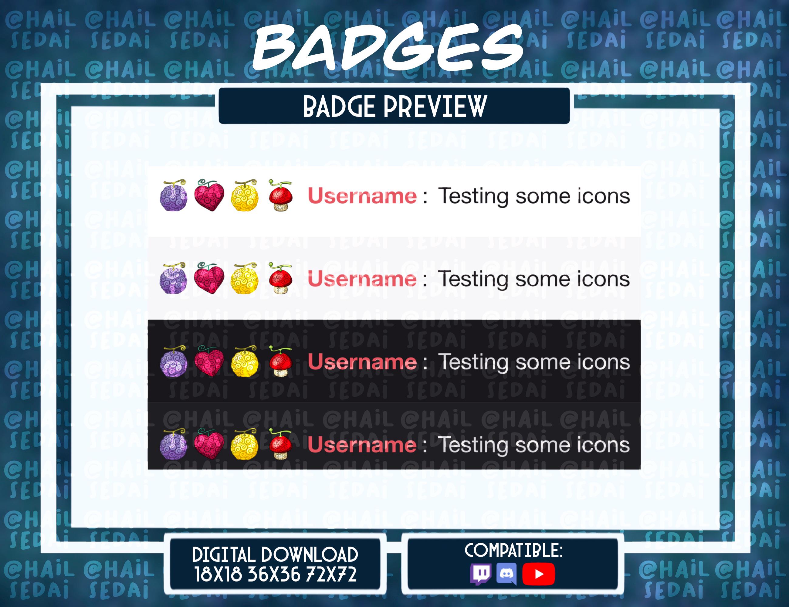 Anime Pirate Captain Streamer Emotes/badges Pack - Set of 18 Twitch ...