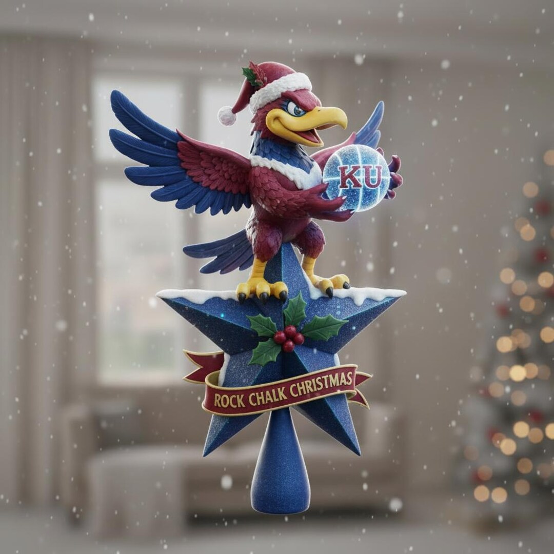 Kansas City Stat University Chiefs Inspired Christmas Tree Topper 10 ...