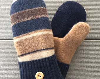 Recycled wool mitten | Etsy