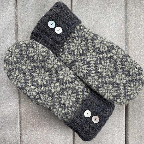 Wool Felted Mittens - Etsy