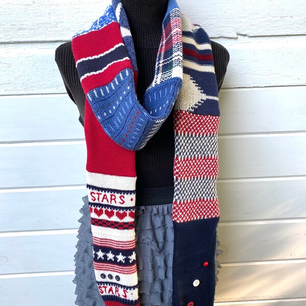 Upcycled Scarf - Etsy