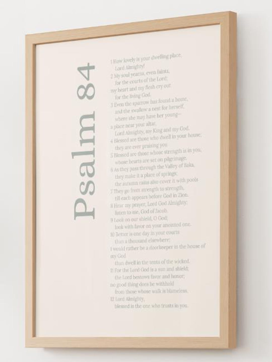 Psalm 84 NIV Christian Bible Verse Wall Art Canvas Print 2 Pack - Etsy