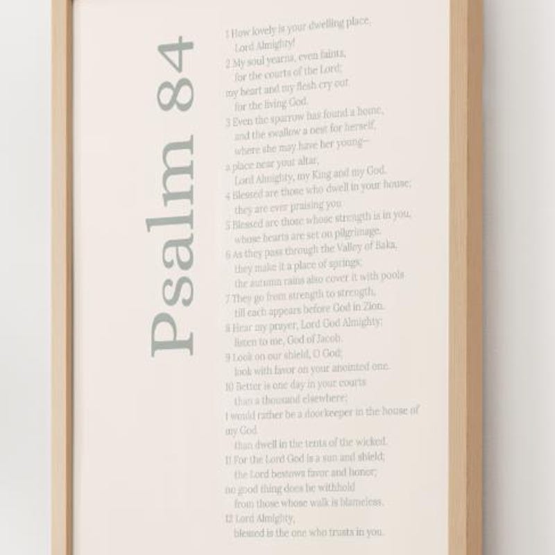 Psalm 84 - Etsy