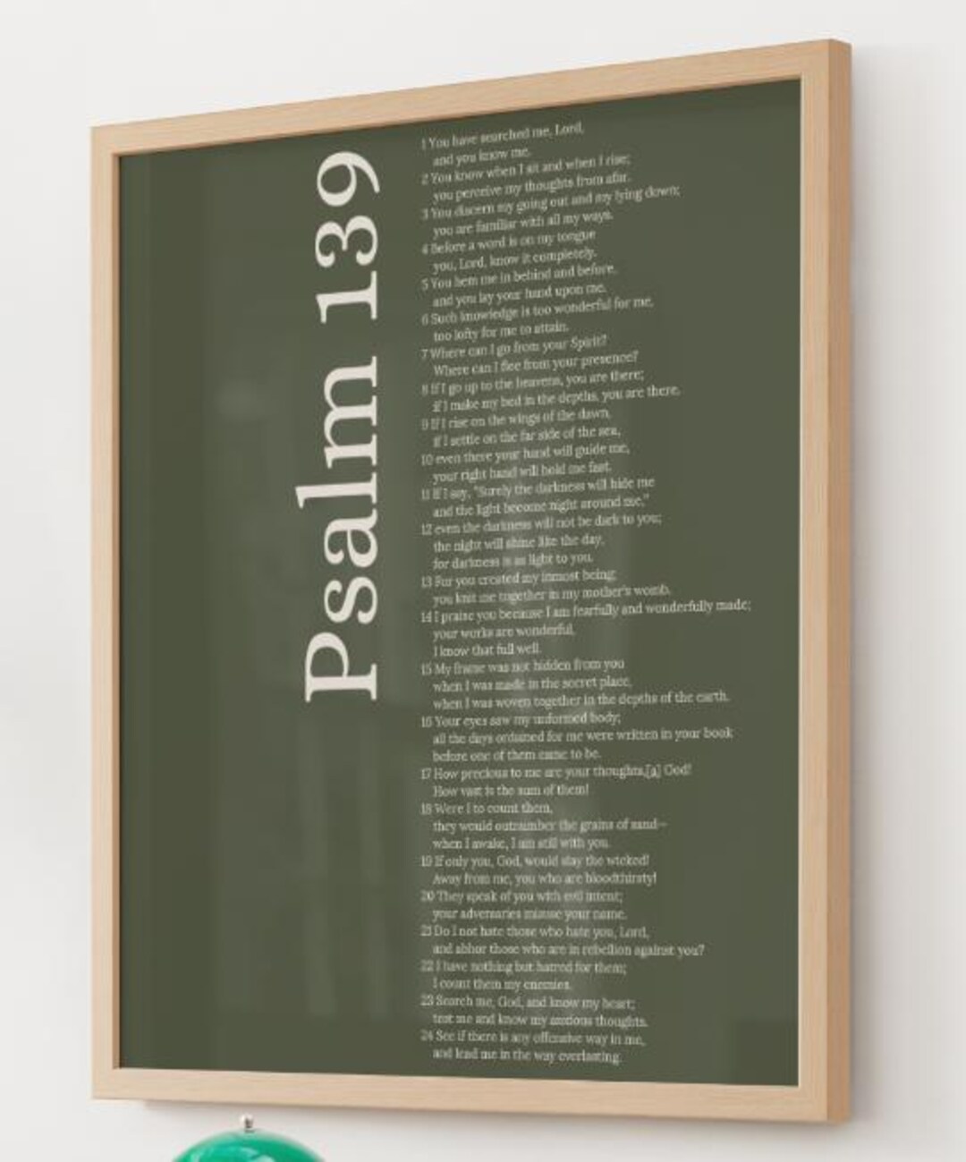 Psalm 139 NIV Christian Bible Verse Wall Art Canvas Print 2 Pack - Etsy