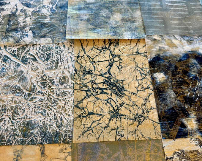 Hand-painted Collage Paper Set for Journals, Ephemera, Cards ...