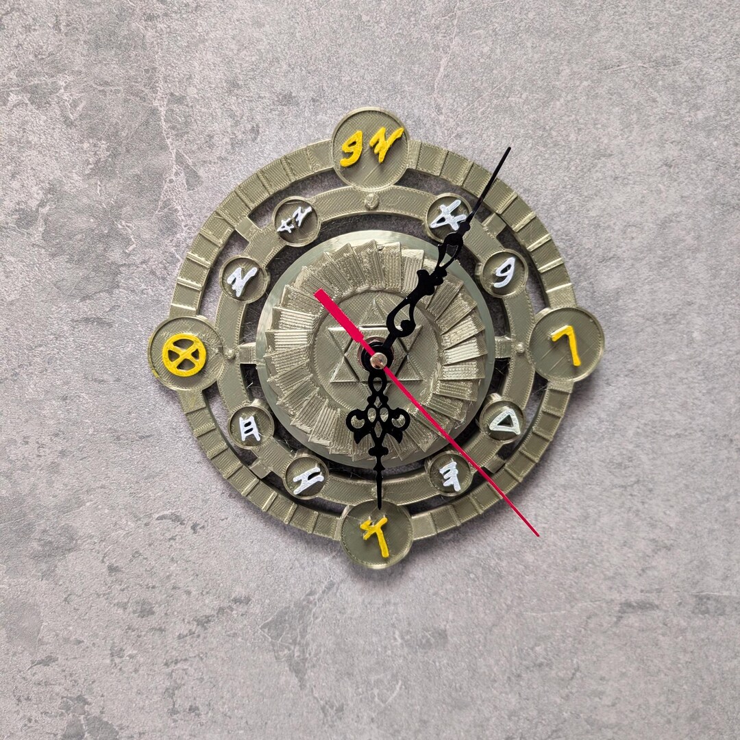 Wall Decor Clock With Ancient Paleo Hebrew Alphabet Hand Painted for ...