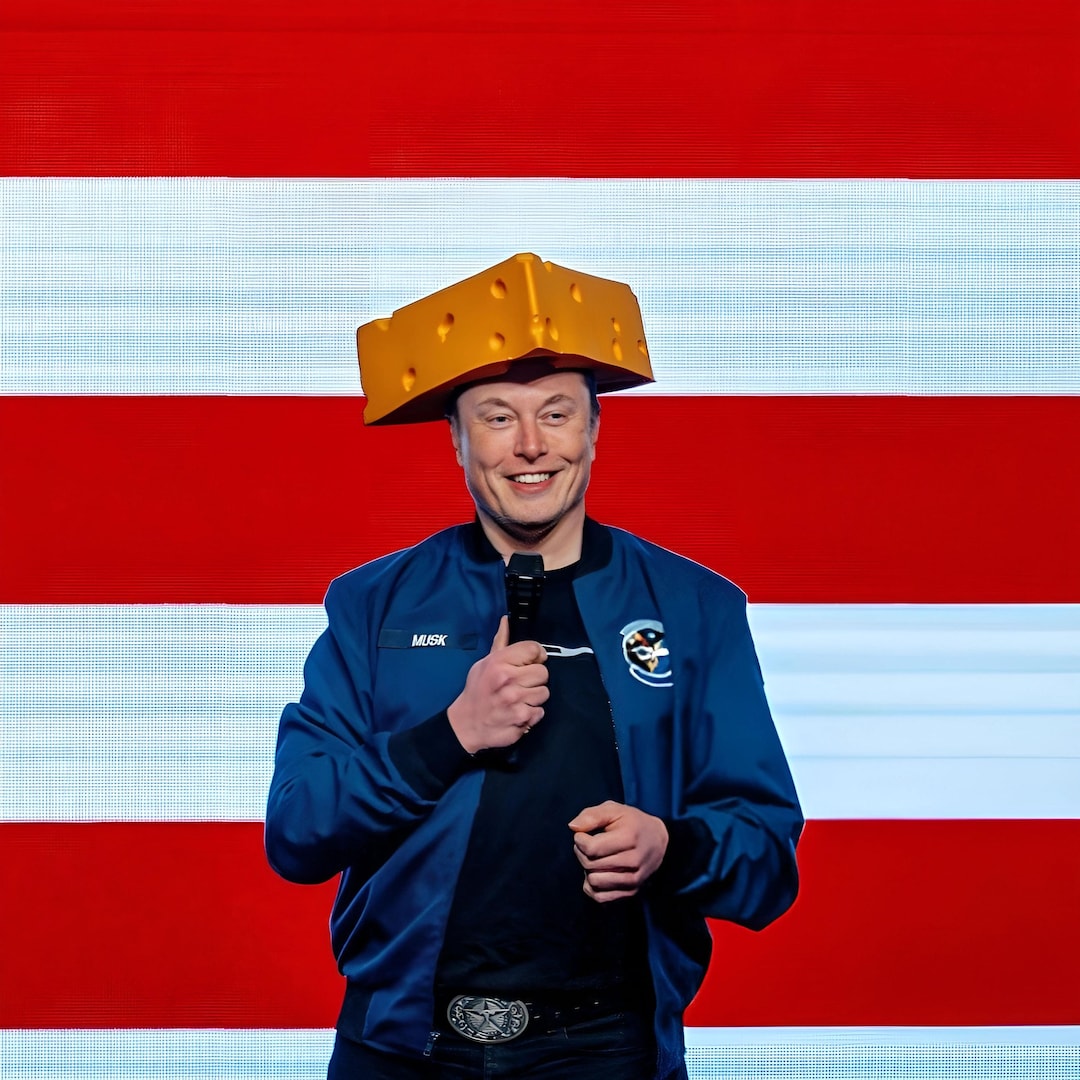 Cheesehead Elon Musk JPG, Humorous Png, File, Funny PNG, Trending JPG ...