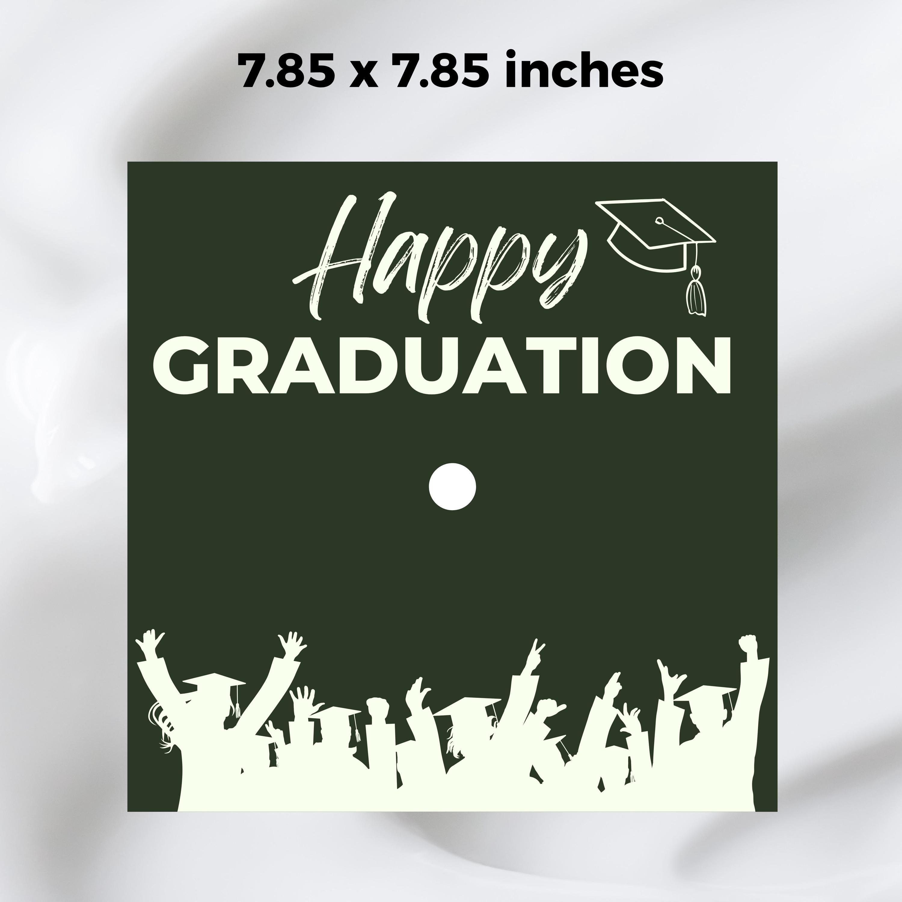 5 Size Graduation Cap Topper Template Canva Graduation Cap Topper ...