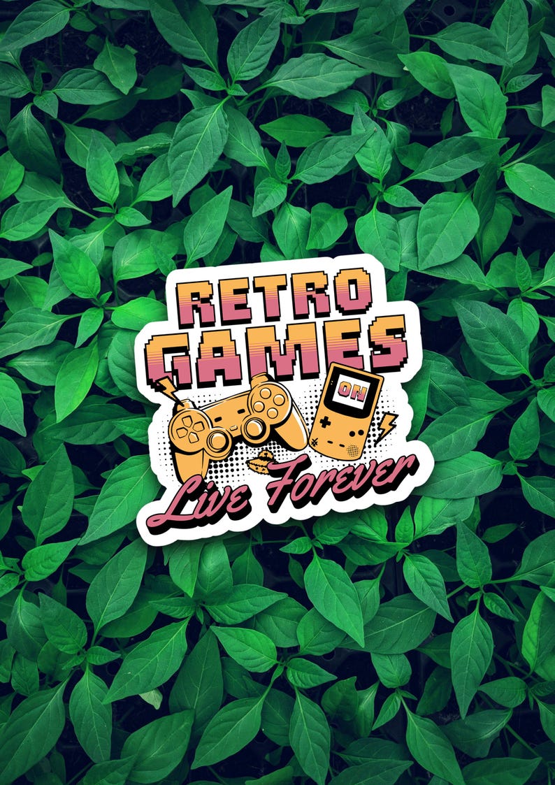Retro Video Game Sticker – Game Controller & Handheld – “retro Games ...