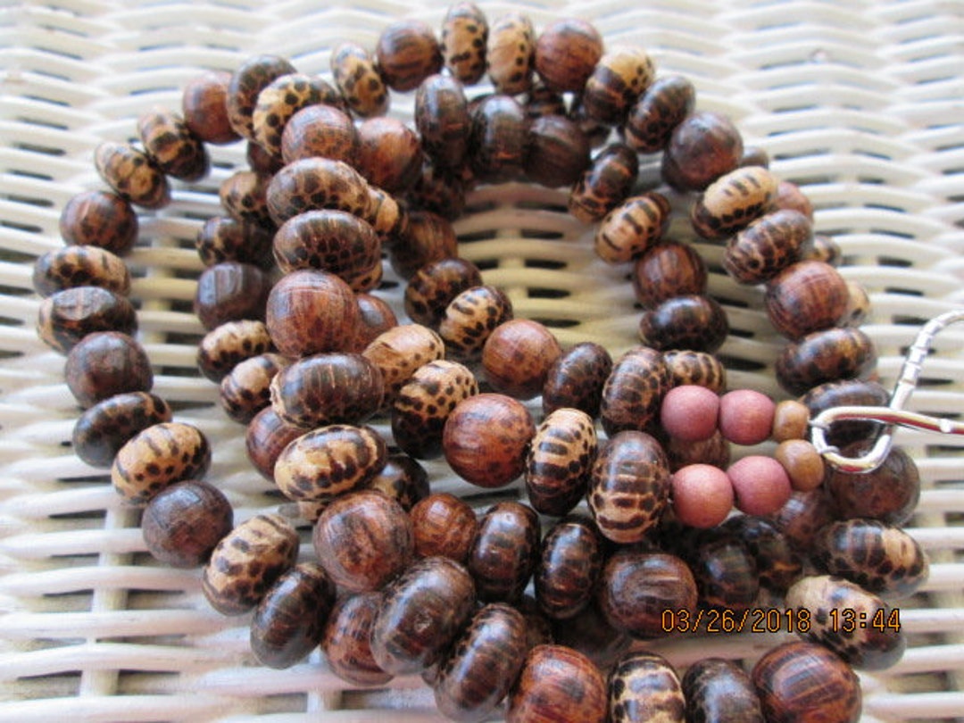 Handmade Wood Beaded Lanyard: Wheel Coco ID Badge Holder, 1990 - Etsy