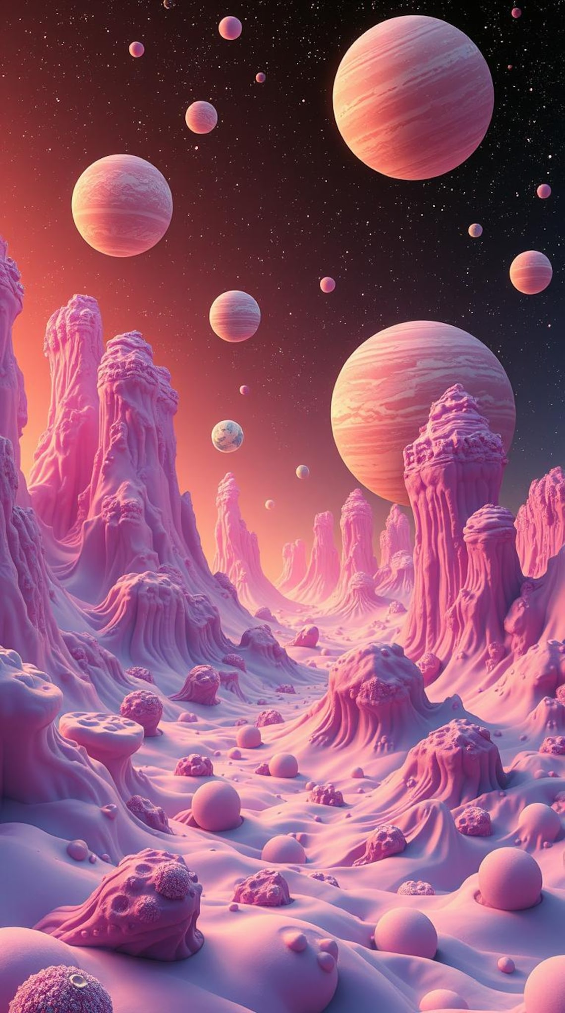 Celestial Cosmic Art Print – Mystical Galaxy Wall Art, Digital Space ...