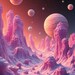 Celestial Cosmic Art Print – Mystical Galaxy Wall Art, Digital Space ...