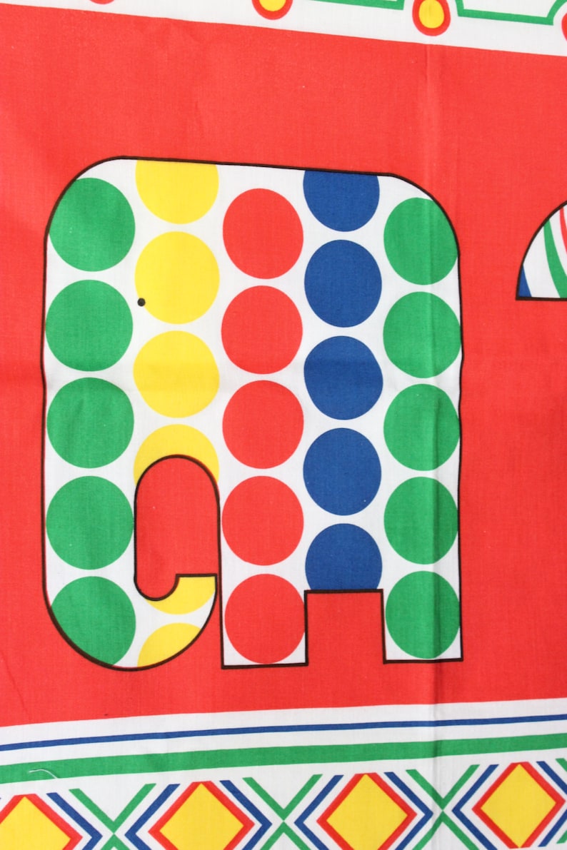 Mod Circus Animal Fabric Panel Turtle Elephant Toucan Camel - Etsy