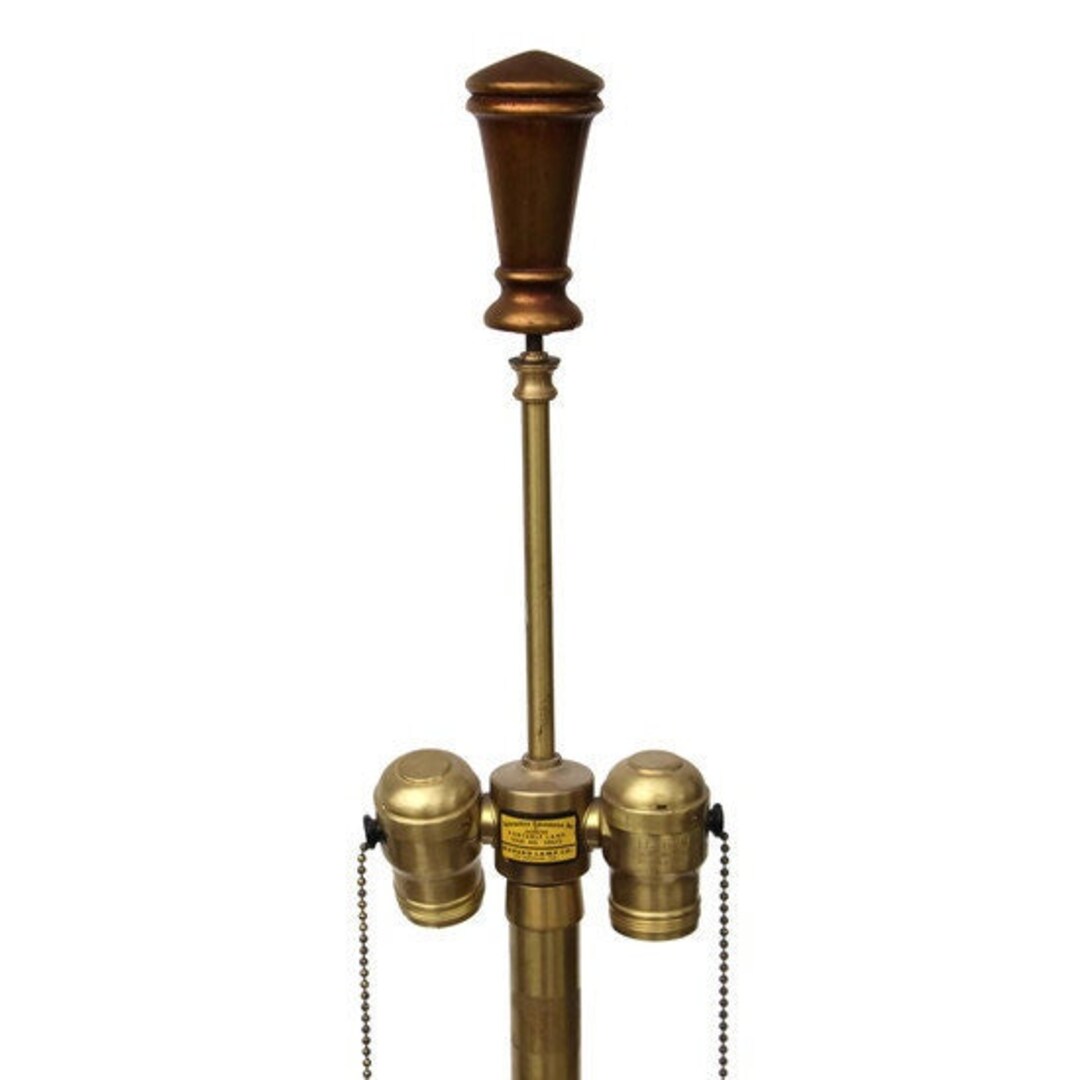 Vintage Marbro Lamp Company Lamp Finial in Antiqued Gold Finish 1950's ...