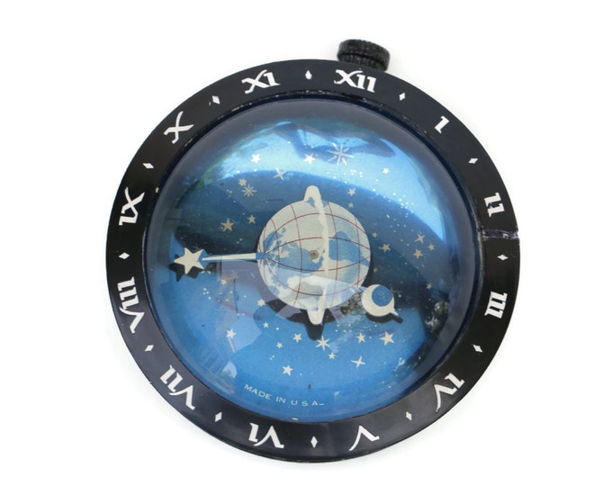 Celestial Westclox Galaxy Clock Paperweight - 1930's Earth Moon and ...