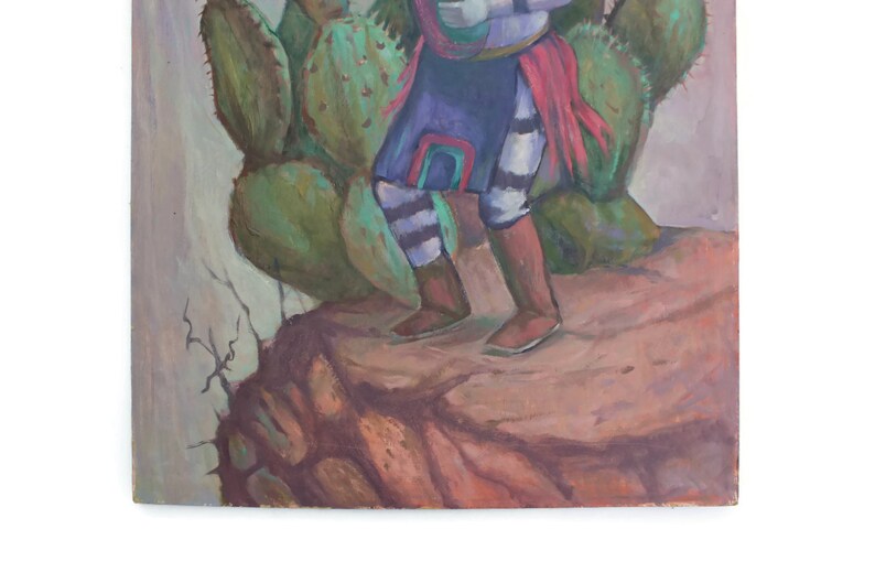 Native American Sacred Clown Kachina With Watermelon - Painting on ...