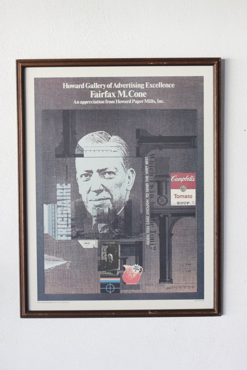 Vintage Advertising Collage Print by Fred Otnes - Etsy