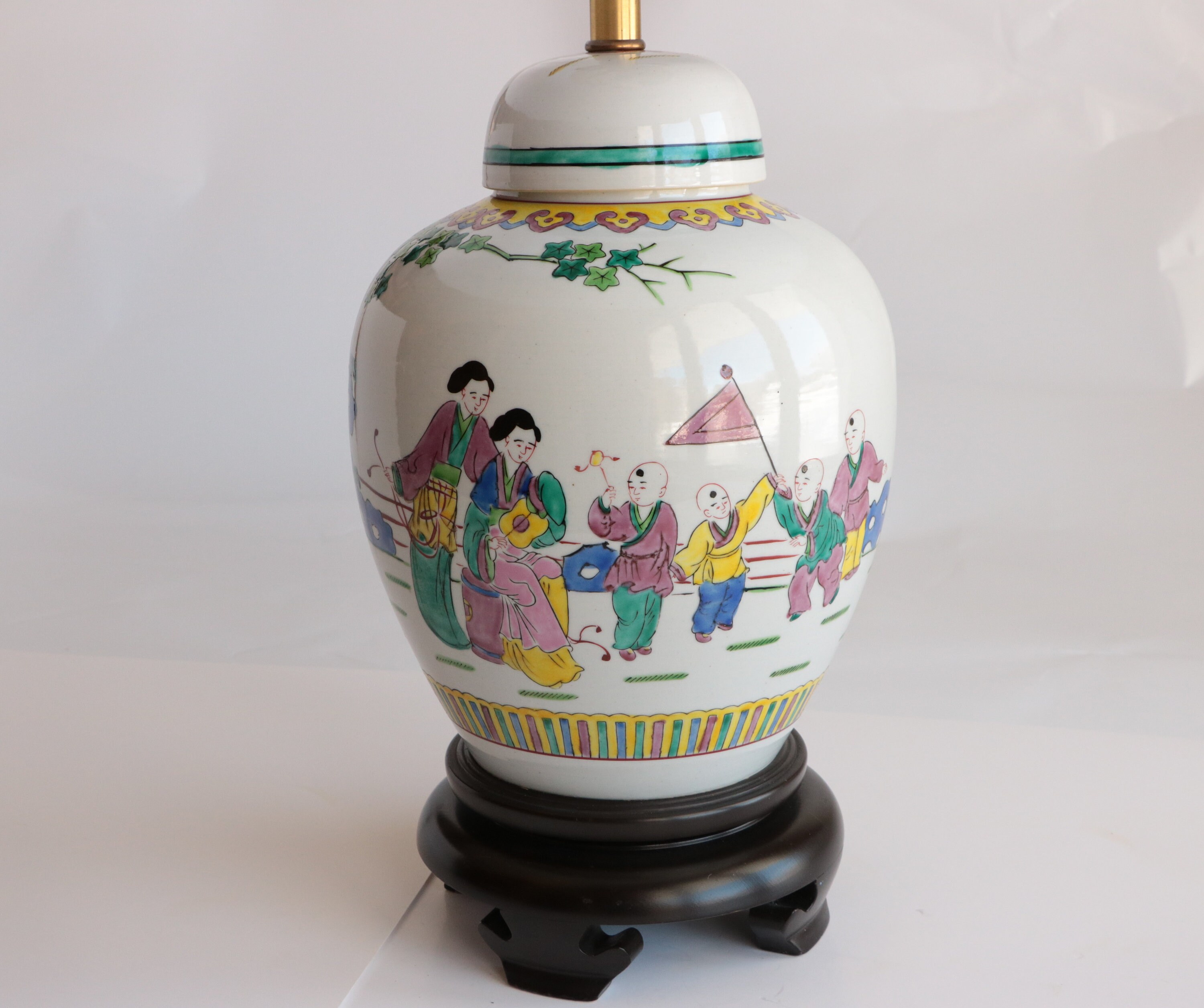 Chinese Ginger Jar Table Lamp Single Complete Chinese | Etsy