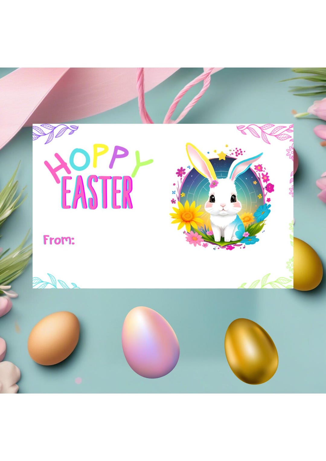 Printable Treat for Someone Sweet Easter Gift Tag, Easter Basket Gift ...