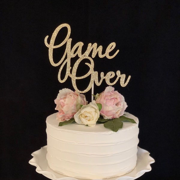Game Over Wedding Cake Topper - Etsy