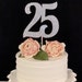 25th Birthday/ Anniversary Cake Topper - Etsy