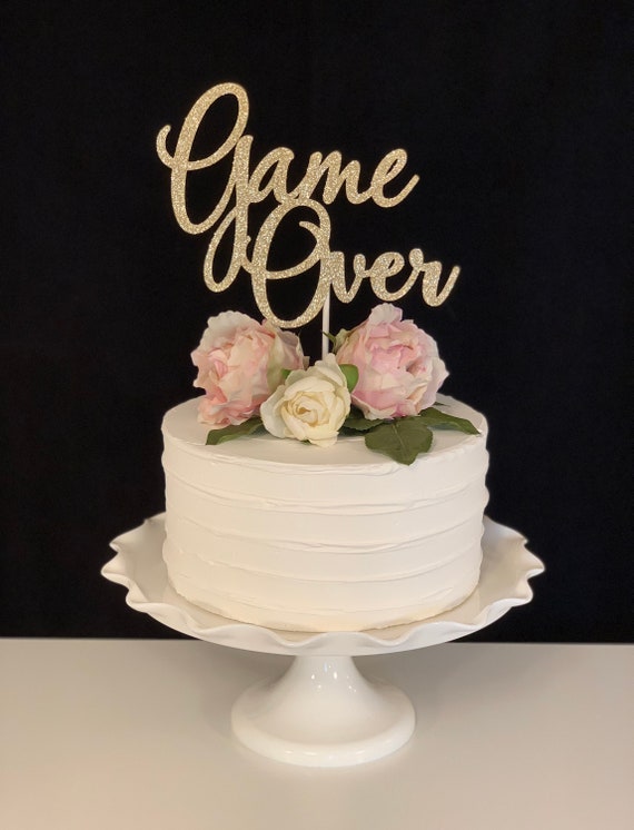 Game Over Wedding Cake Topper | Etsy