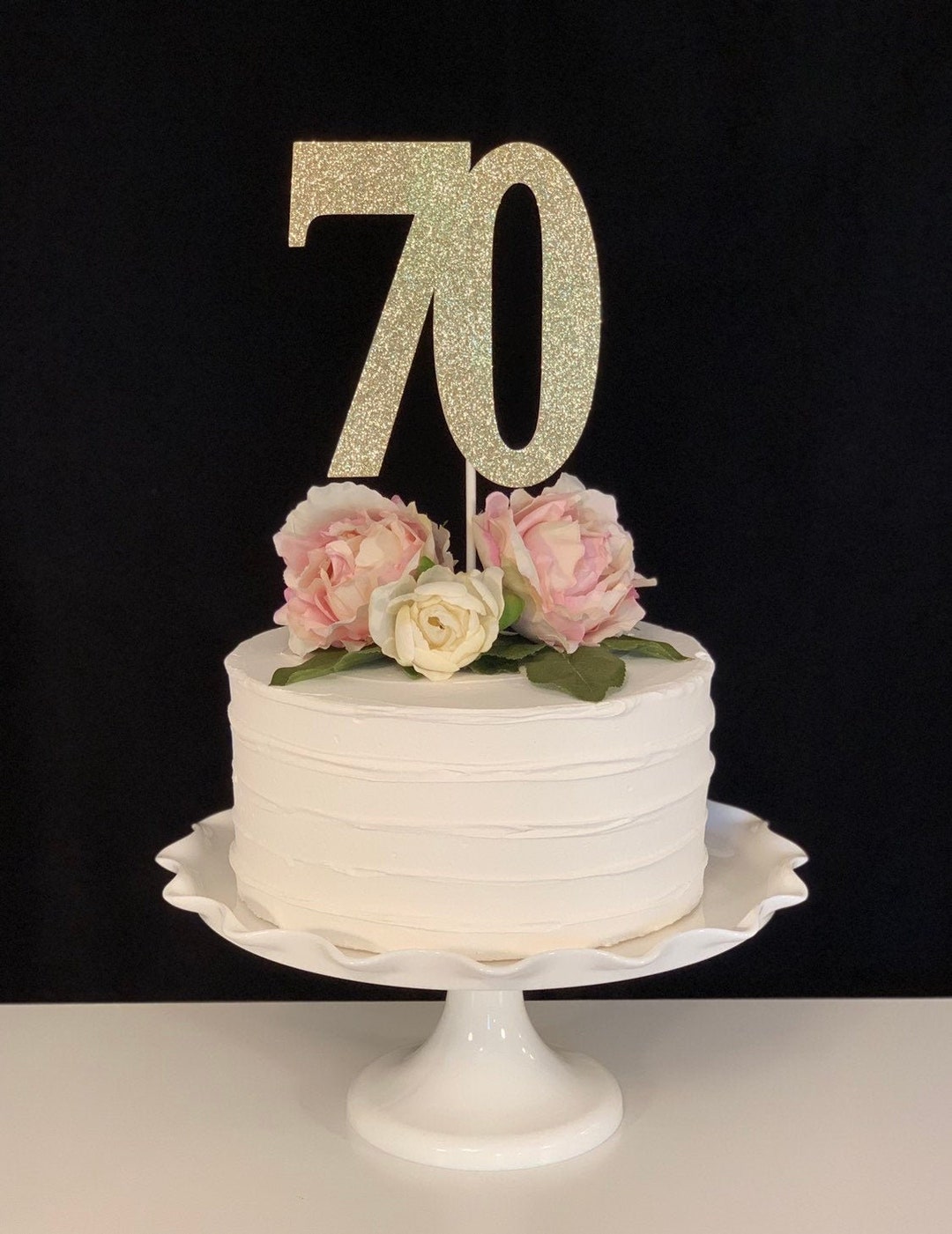 70th Birthday Cake Topper - Etsy