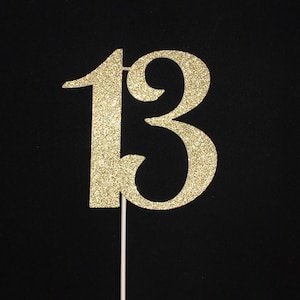 13th Birthday Cake Topper, 13th Birthday Party Decorations - Etsy