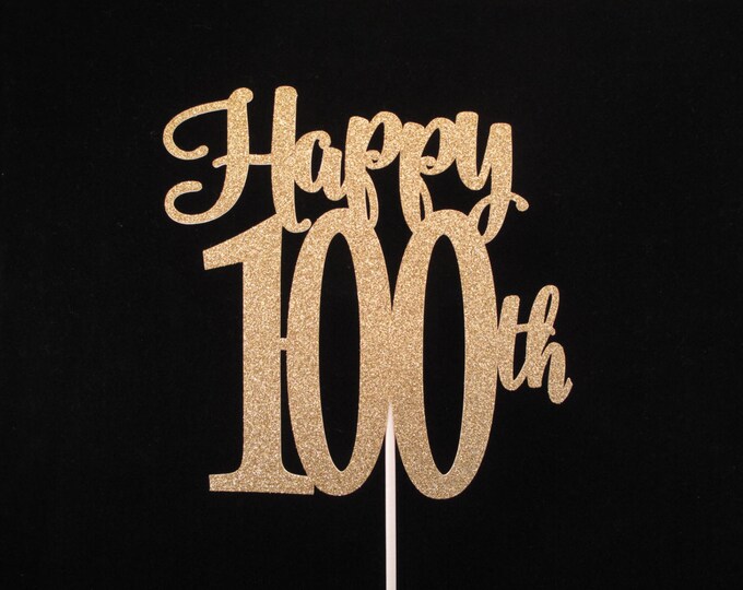 100th Birthday Cake Topper - Etsy