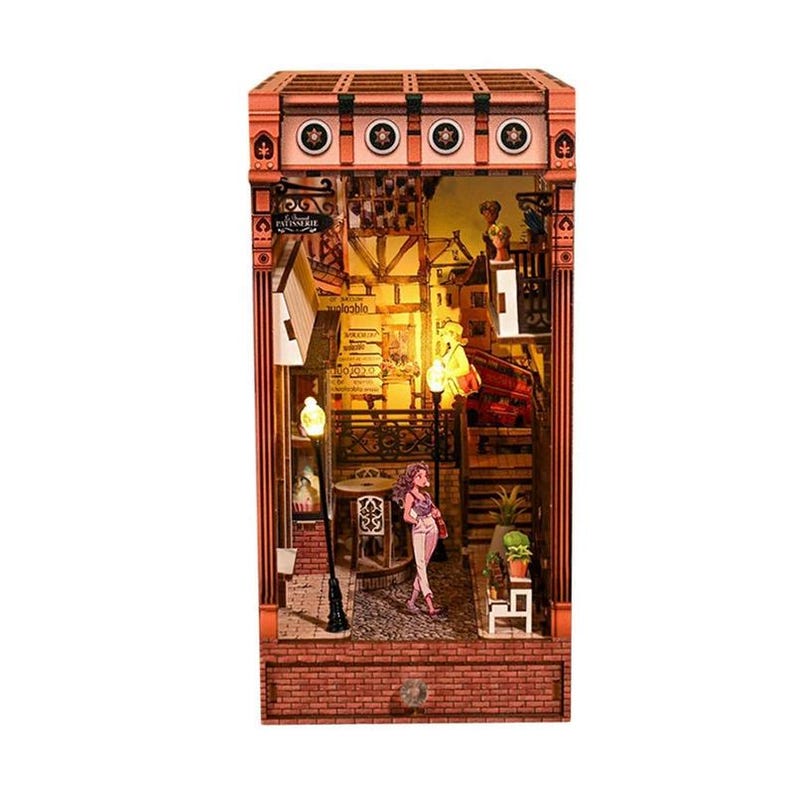 DIY Book Nook Kit With LED – European Street Scene | Wooden Miniature ...