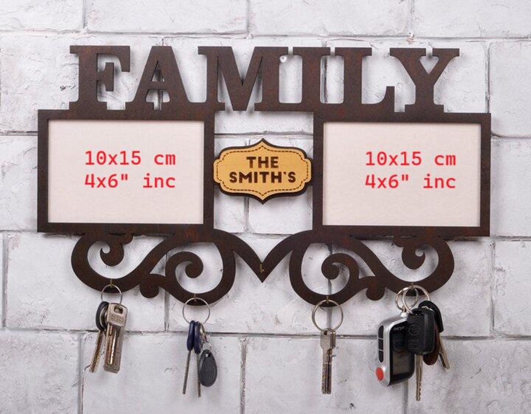 Custom Family Key Holder: Keep Your Loved Ones Close With Photo Frames ...