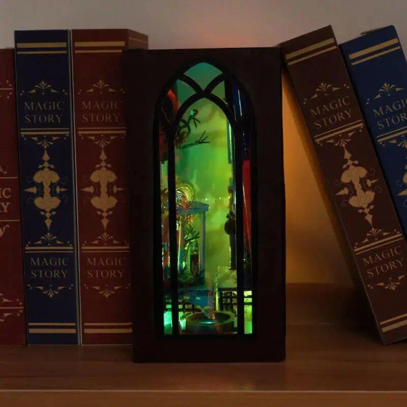 BOOK NOOK. Enchanted World of Magic Spell Street DIY Book Nook. Wooden ...