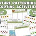 Nature Patterning and Sorting Printable | Preschool and Kindergarten ...