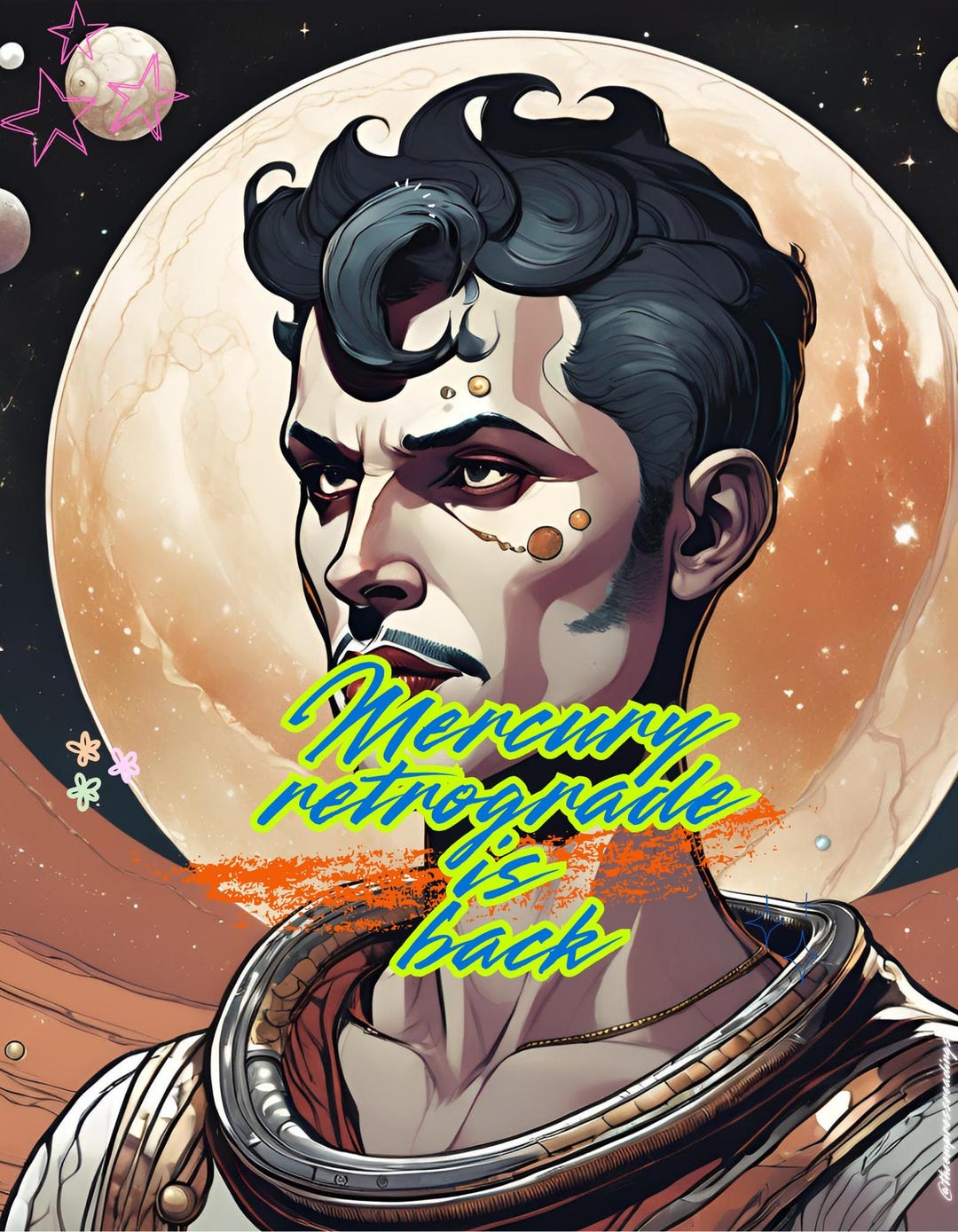 Mercury Retrograde Digital Art | Astrology Sci-fi Print | Instant ...