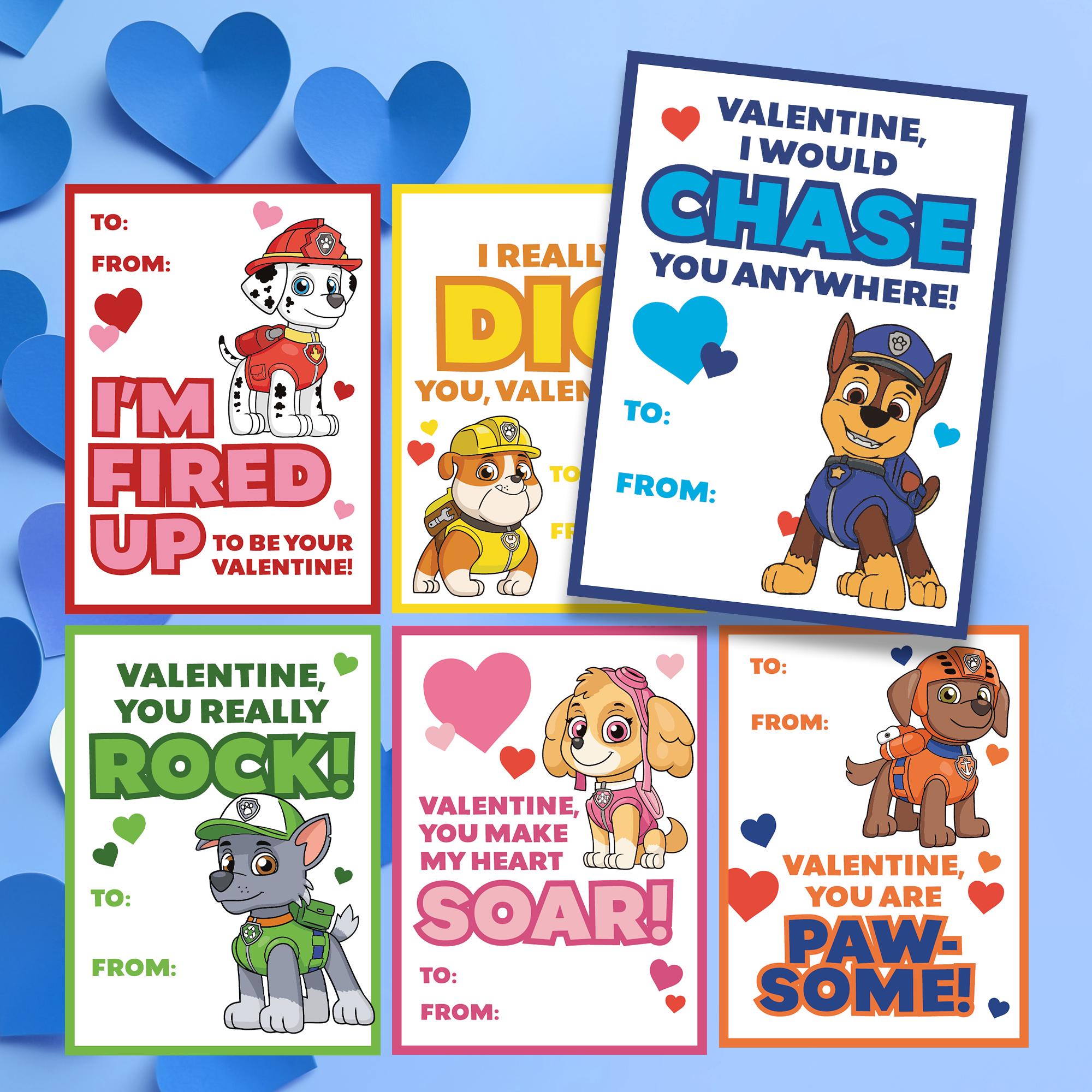 Rescue Pup Valentines Cards - Etsy