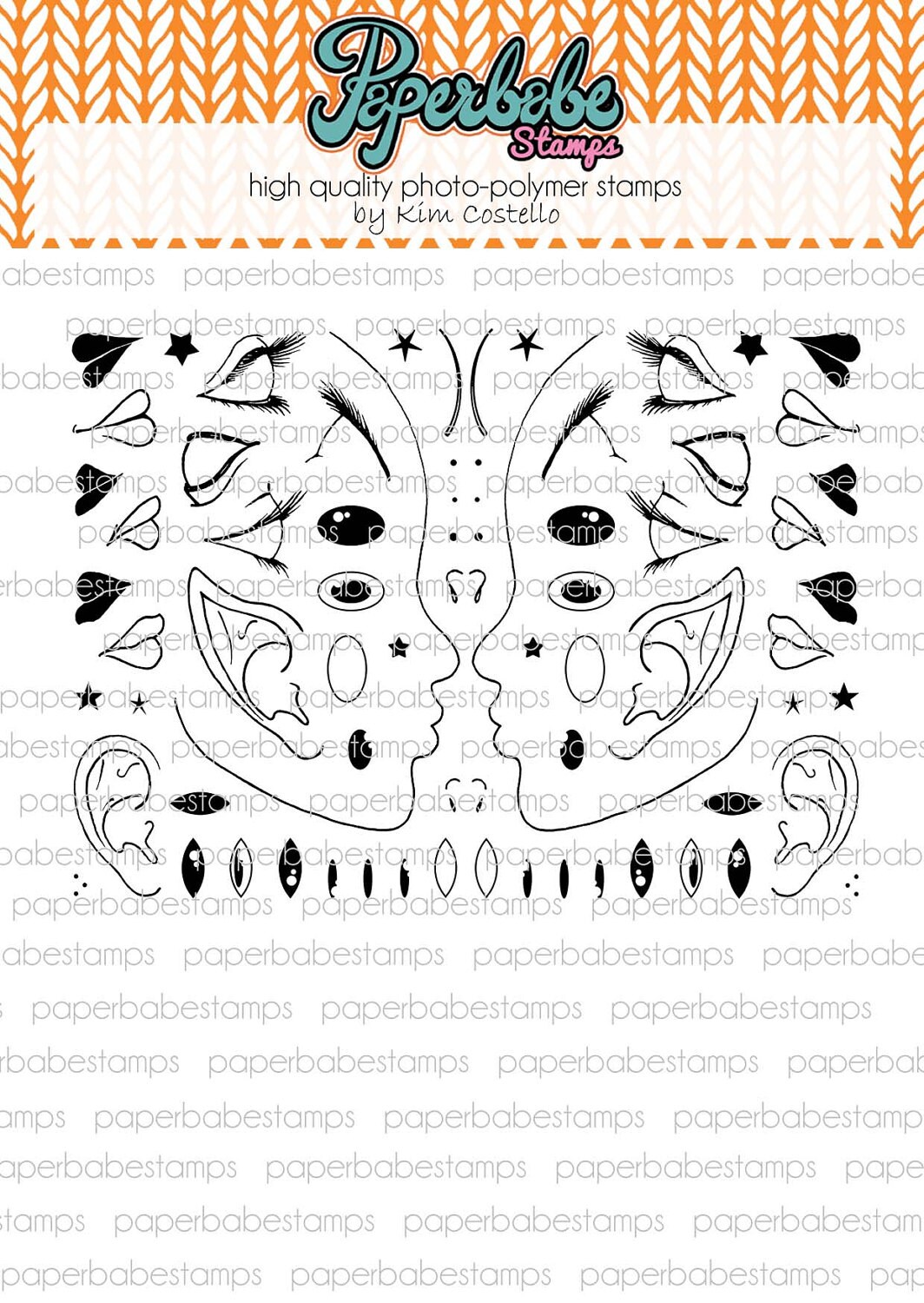 Profile Face Stamp Set Paperbabe Stamps Clear Photopolymer - Etsy UK