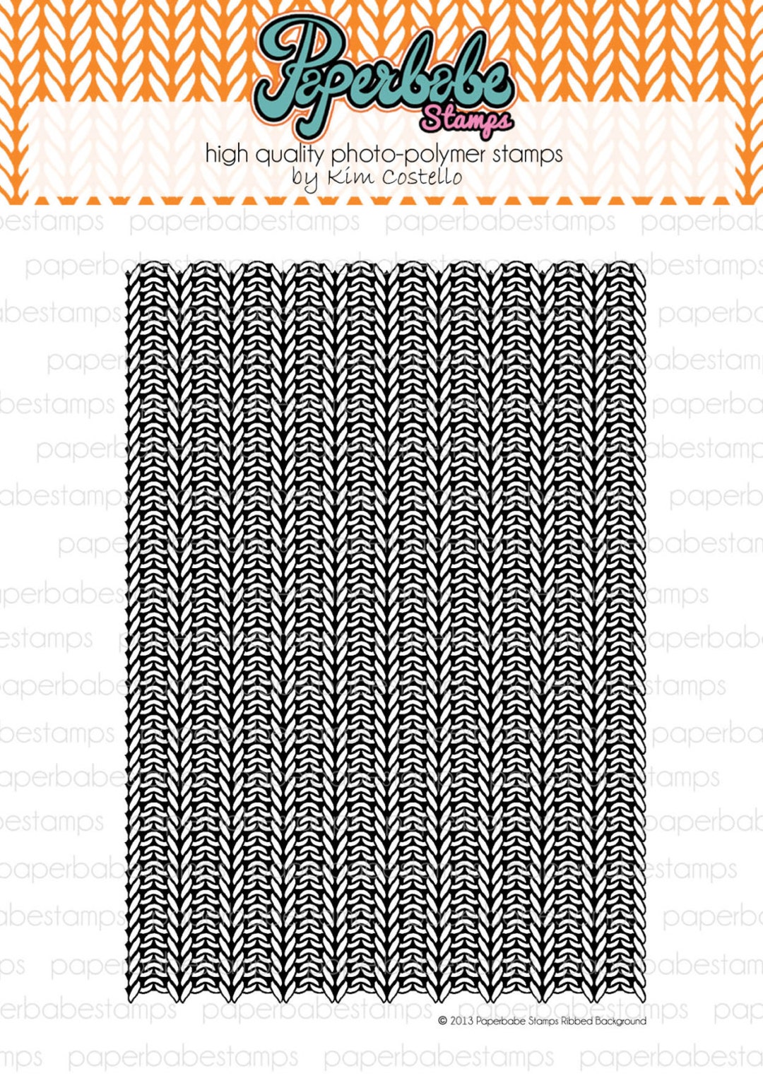 Ribbed Background Stamp Paperbabe Stamps Clear - Etsy UK