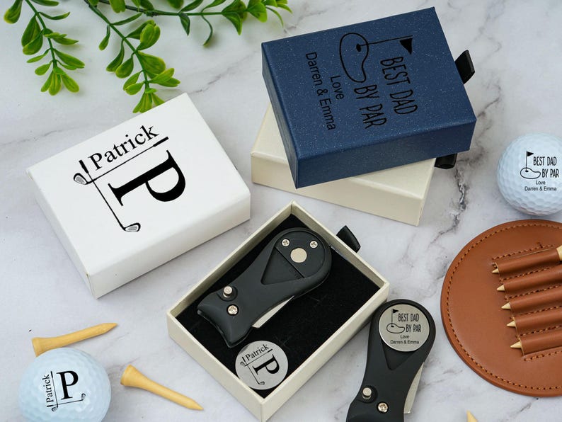 Personalized Golf Divot Repair Tool Set: Custom Ball Marker, Groomsmen ...