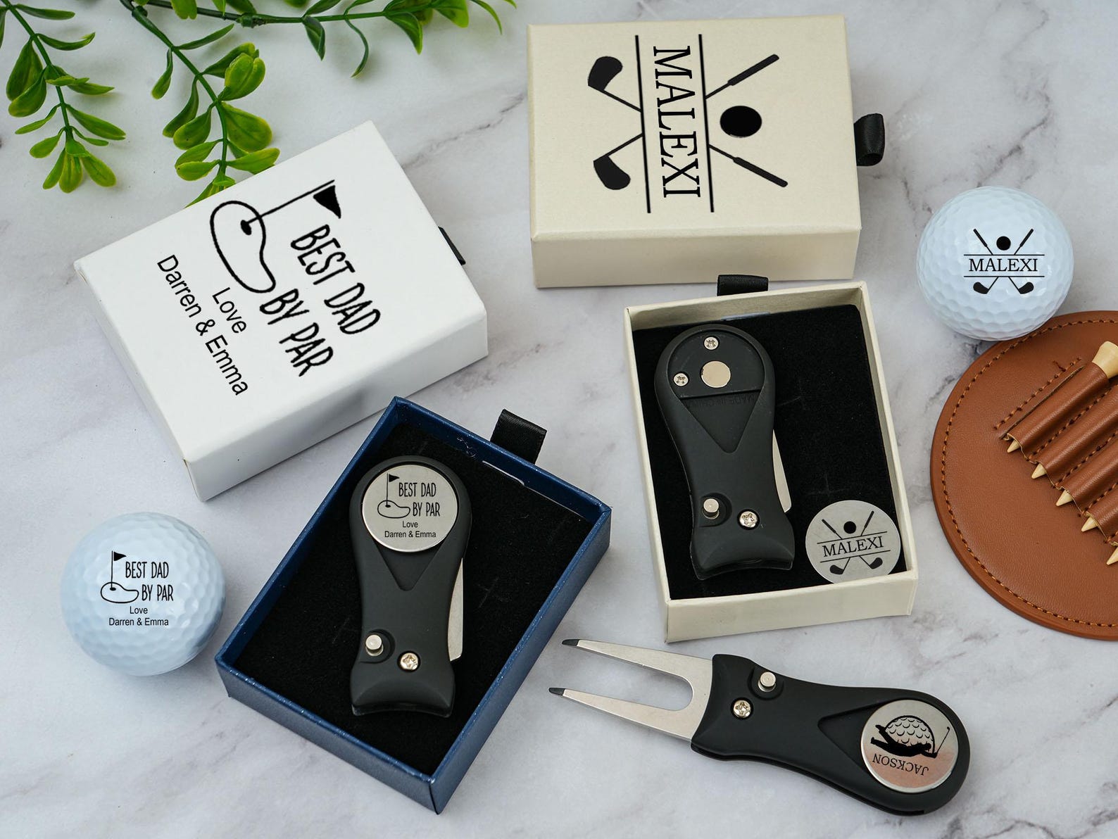 Personalized Golf Divot Repair Tool Set: Custom Ball Marker, Groomsmen ...