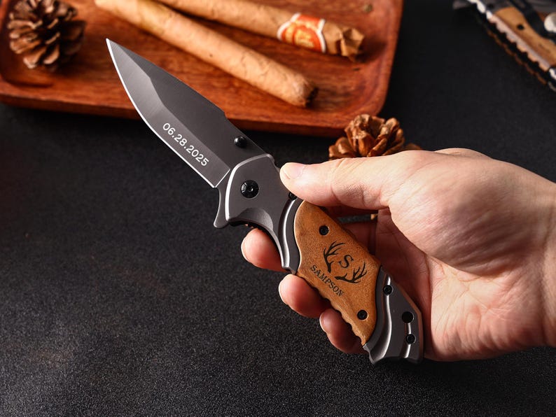 Personalized Pocket Knife,custom Engraved Knife,personalized Knife With ...