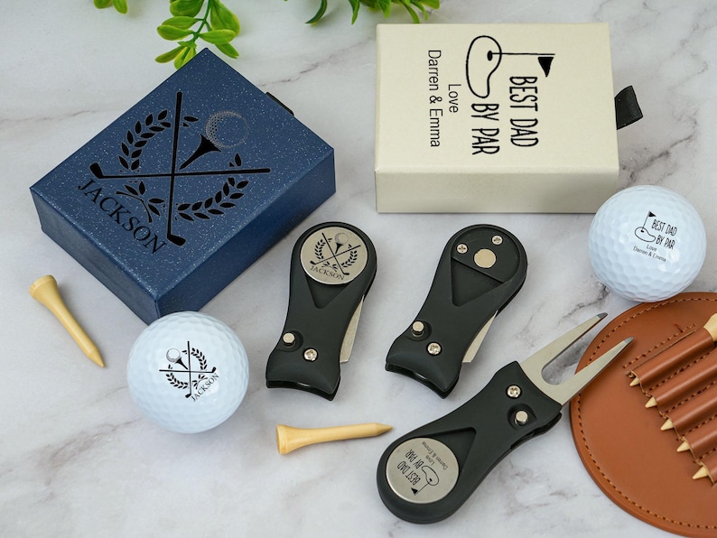 Personalized Golf Divot Repair Tool Set: Custom Ball Marker, Groomsmen ...