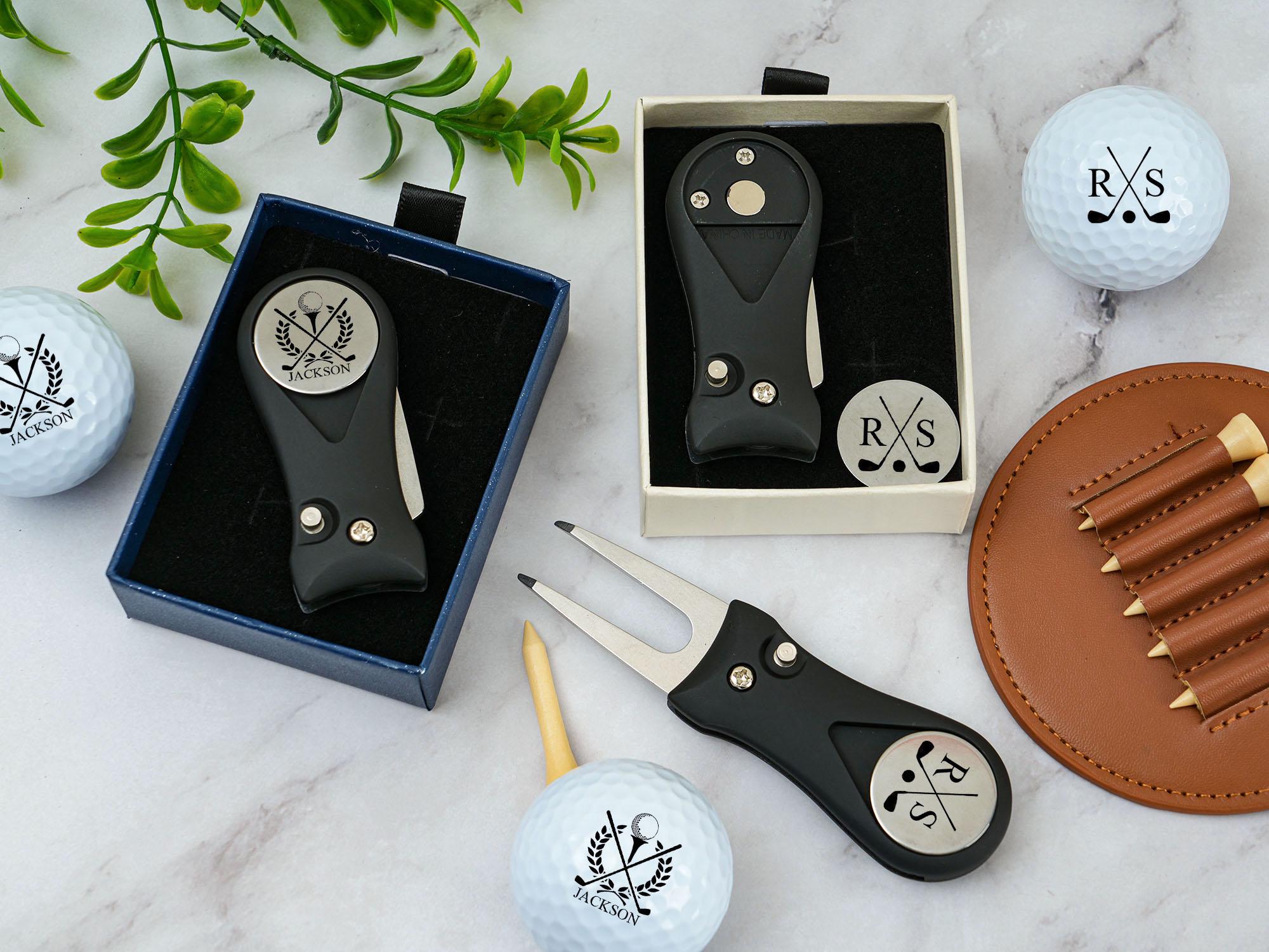 Personalized Golf Divot Repair Tool Set: Custom Ball Marker, Groomsmen ...