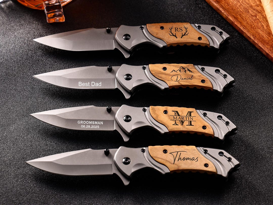 Personalized Pocket Knife,custom Engraved Knife,personalized Knife With ...