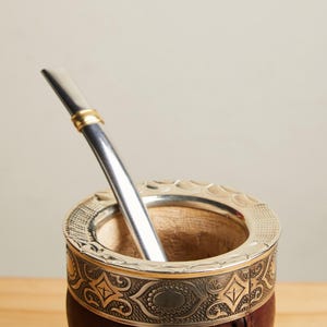 Mate Set, Leather Imperial Mate Cup, Flavoured Yerba Mate, Argentine ...