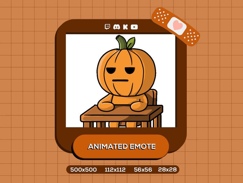 Pumpkin Halloween Emotes L Pumpkin Head Smash L Slam Emote for Twitch ...