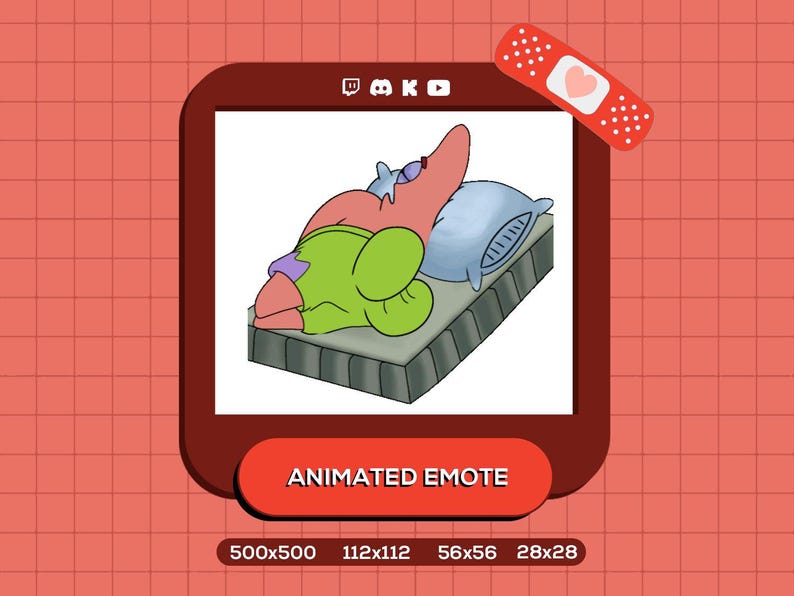 Patrick Butt Slap Animated Emote for Twitch, Discord, Kick (instant ...