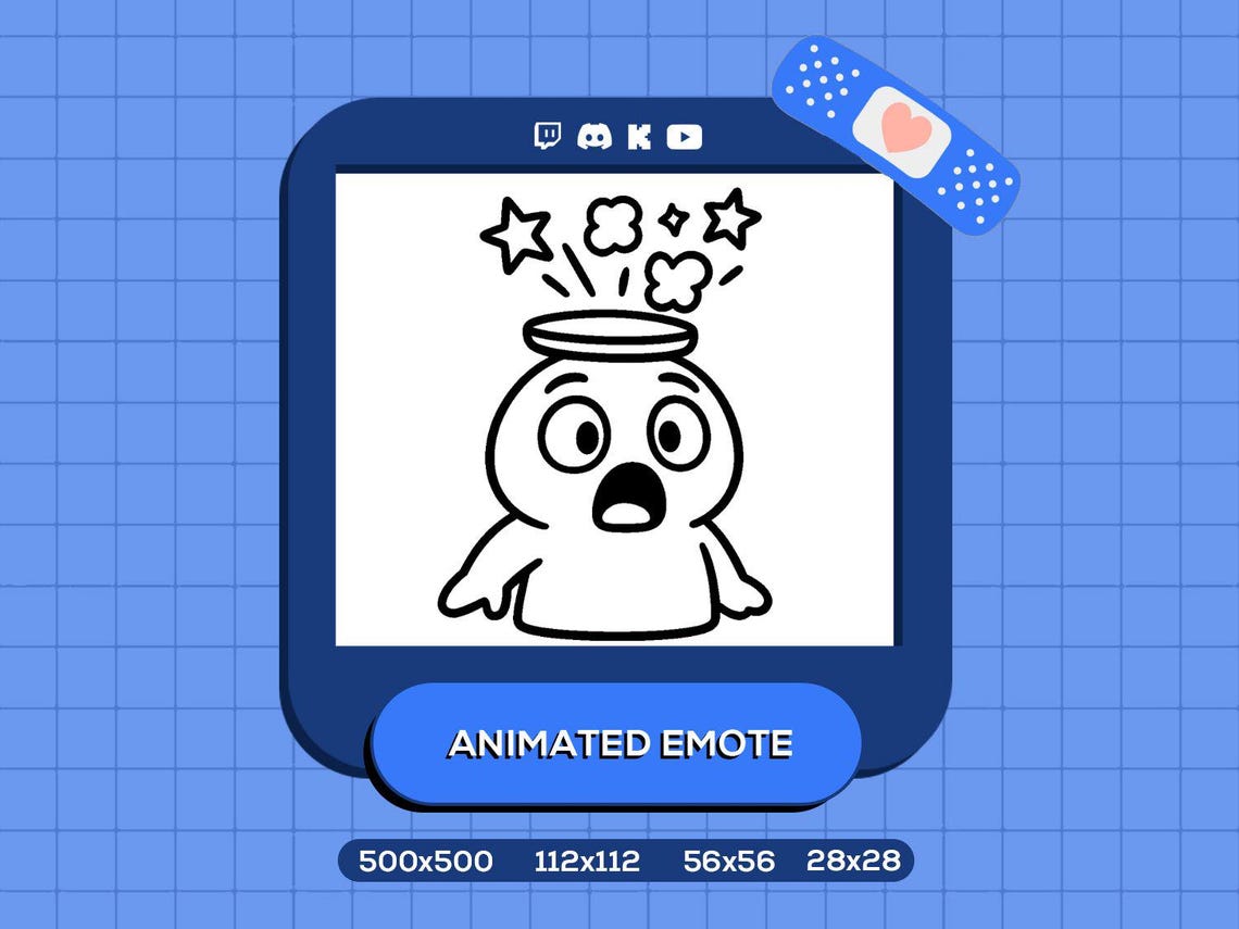 Brain Explode Animated Emote: Twitch/discord Streamer GIF (digital ...