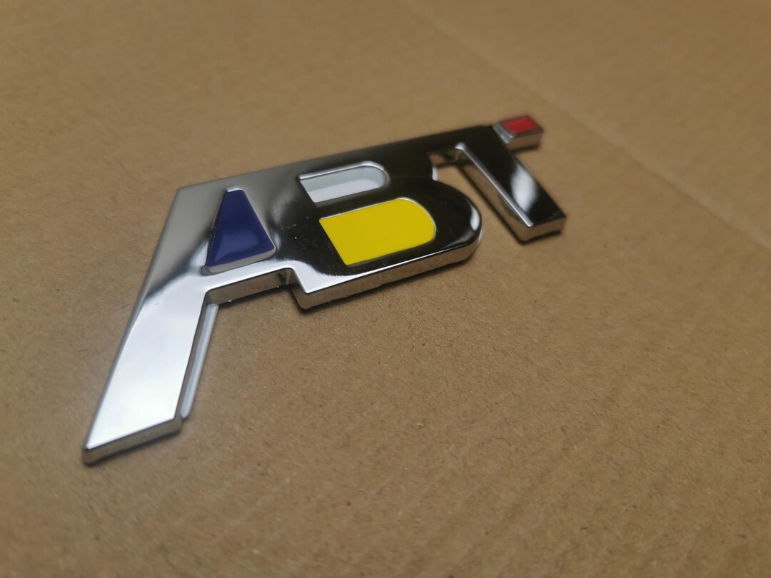ABT Multicolour Chrome Metal Badge – 118×50mm - Etsy