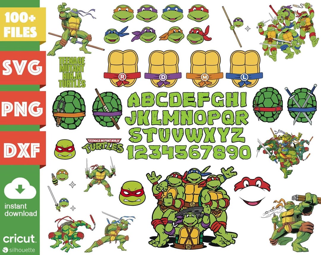 Ninja Turtles Bundle, Ninja Turtles Svg Cut Files, Ninja Turtles ...