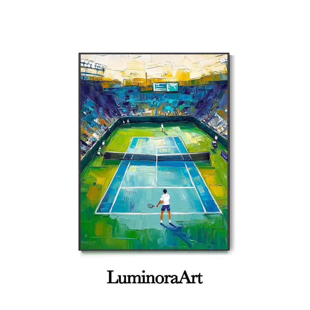 Hand-painted Baseball Stadium Landscape Modern Sports Competition ...